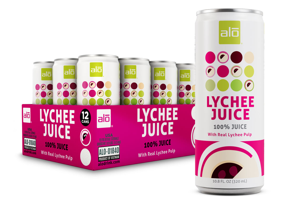 Lychee Juice/ 100% JUICE/ 10.8 fl oz pack of 12 – The ALO Store