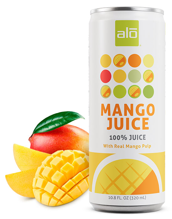 Mango Juice/100% Juice/12 pack of 10.8 FL OZ slim cans – The ALO Store